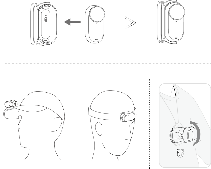 Insta360 go3s Camera Tutorial-표준 액세서리