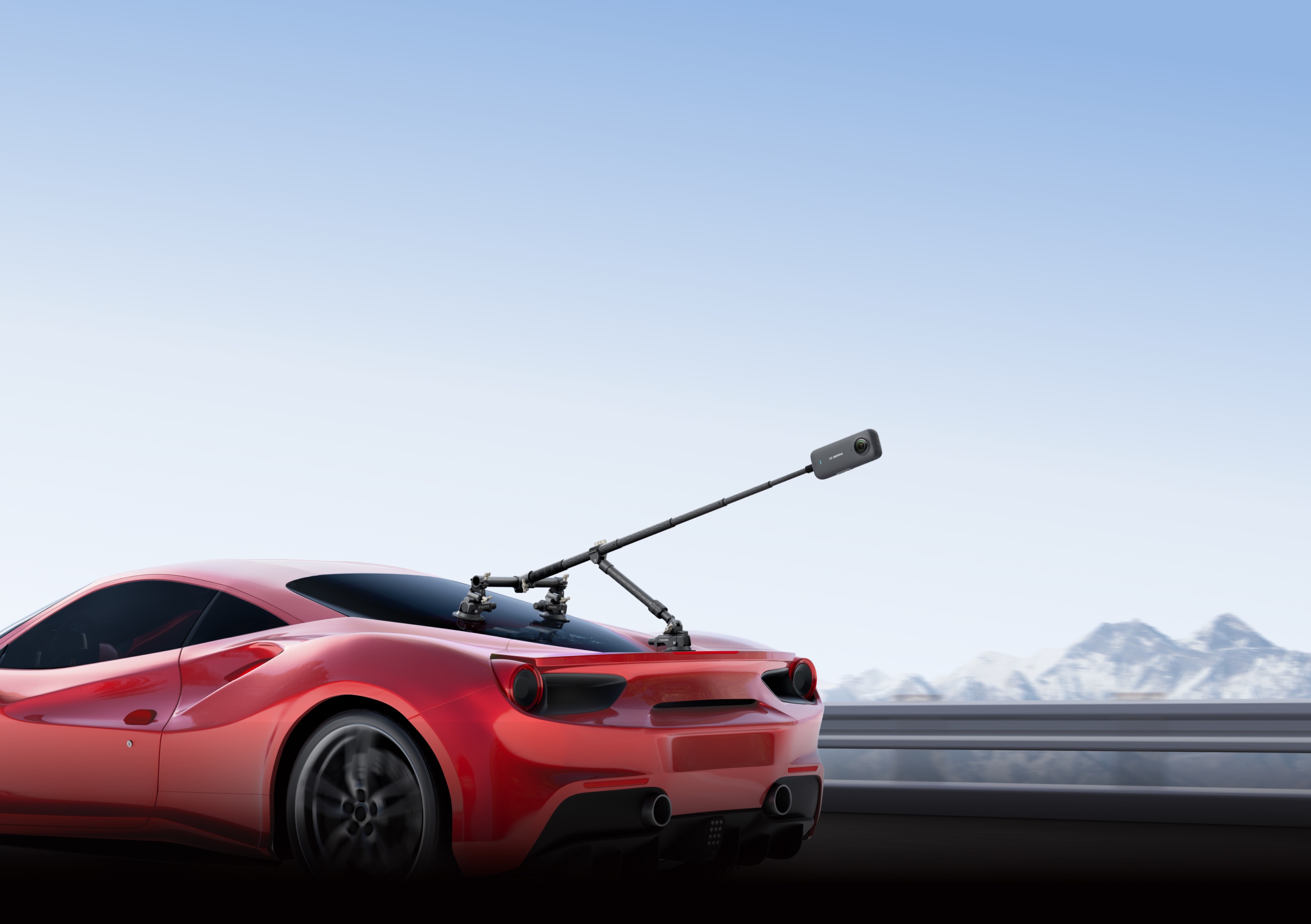 Glass-mounted telescope holder for GoPro for filming from ~450cm/14 ...