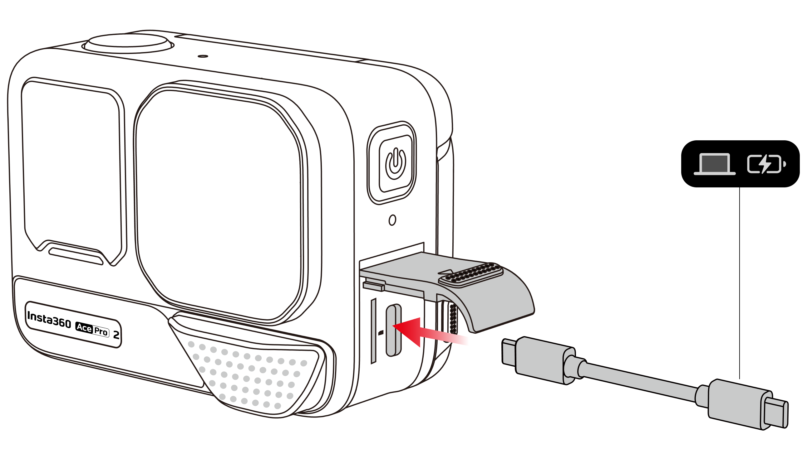 Insta360 acepro2 Camera Tutorial-Charging