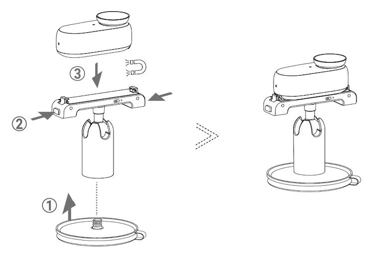 Insta360 go3s Camera Tutorial-Standard Accessories