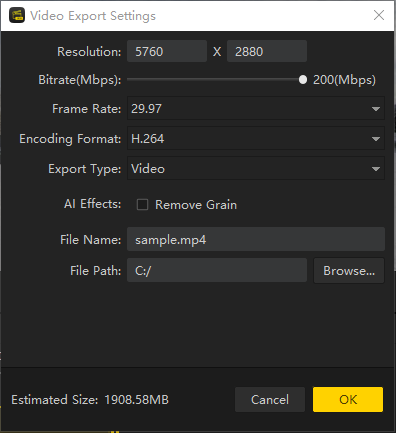 Insta360 oner Studio Tutorial-5 Export
