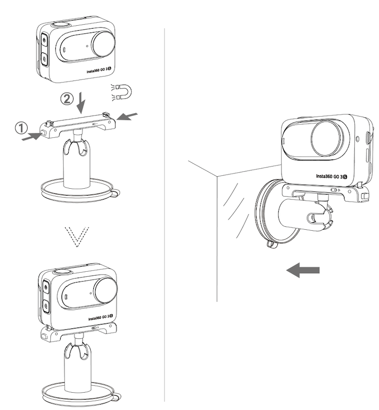 Insta360 go3s Camera Tutorial-Standard Accessories