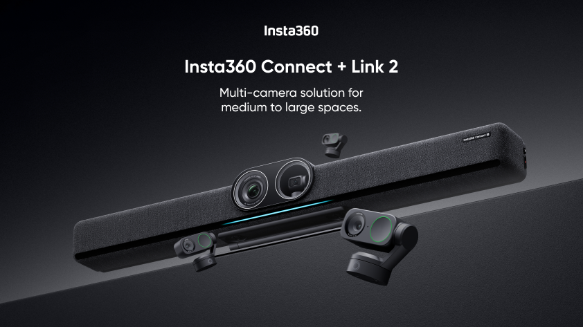 Insta360 Connect with Link 2: Multi-Camera Solution for Larger Meeting ...